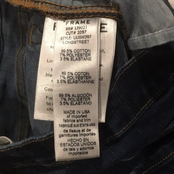 Frame Denim | Jeans | Frame Le Skinny De Jeanne Jeans Raw Step Hems ...